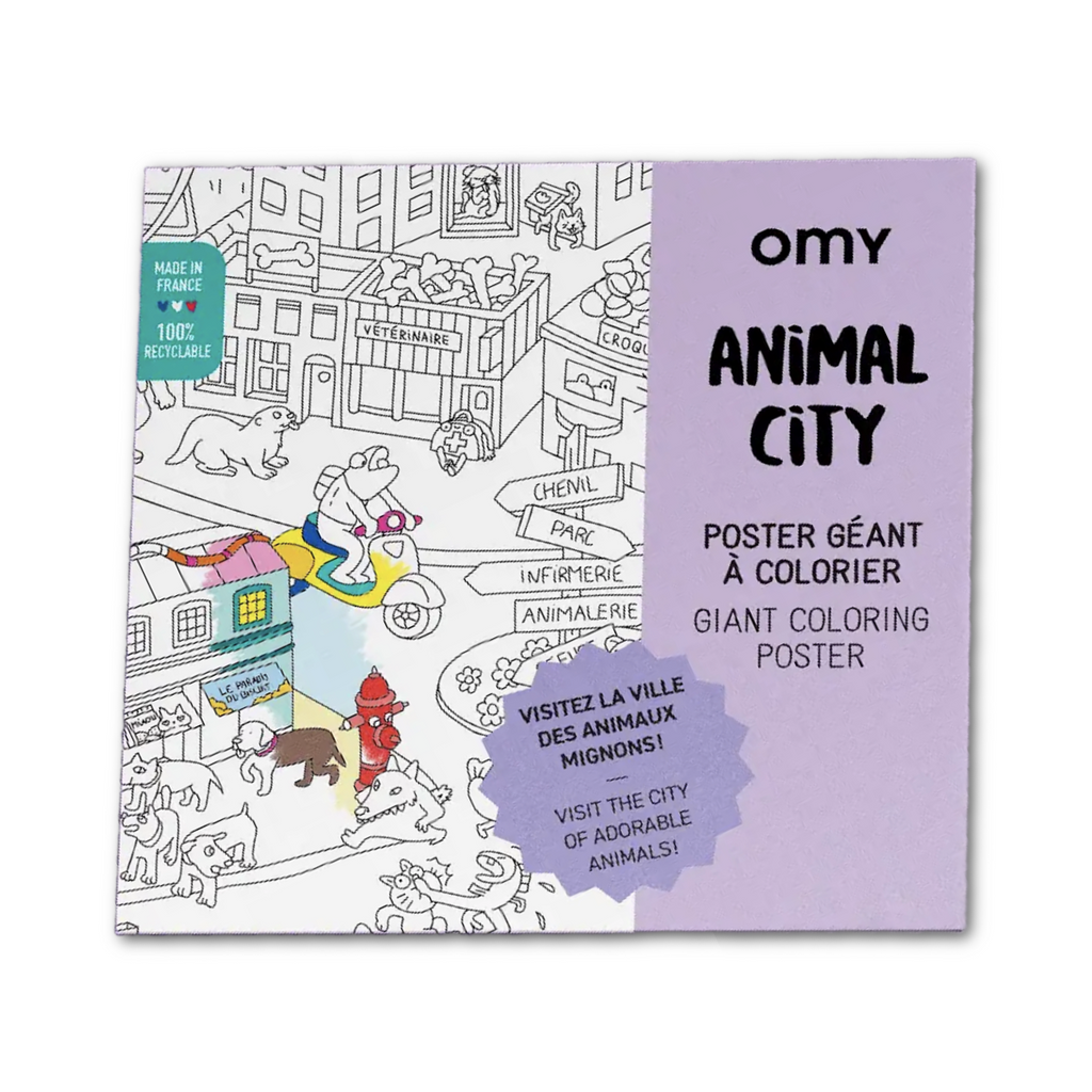 Kawaii Animals Coloring Posters for kids on DLK – Design Life Kids