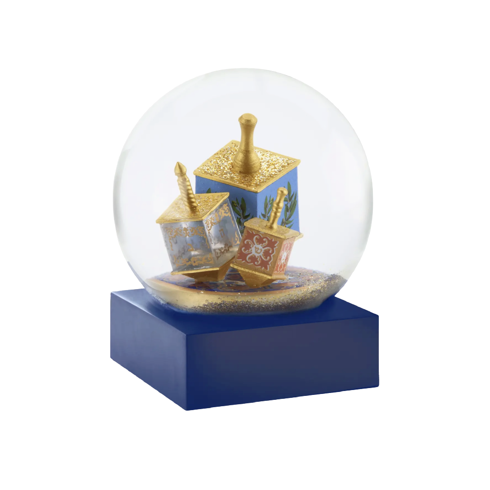 Dreidel Snow Globe for Hanukkah and holiday gifts at DLK – Design Life Kids
