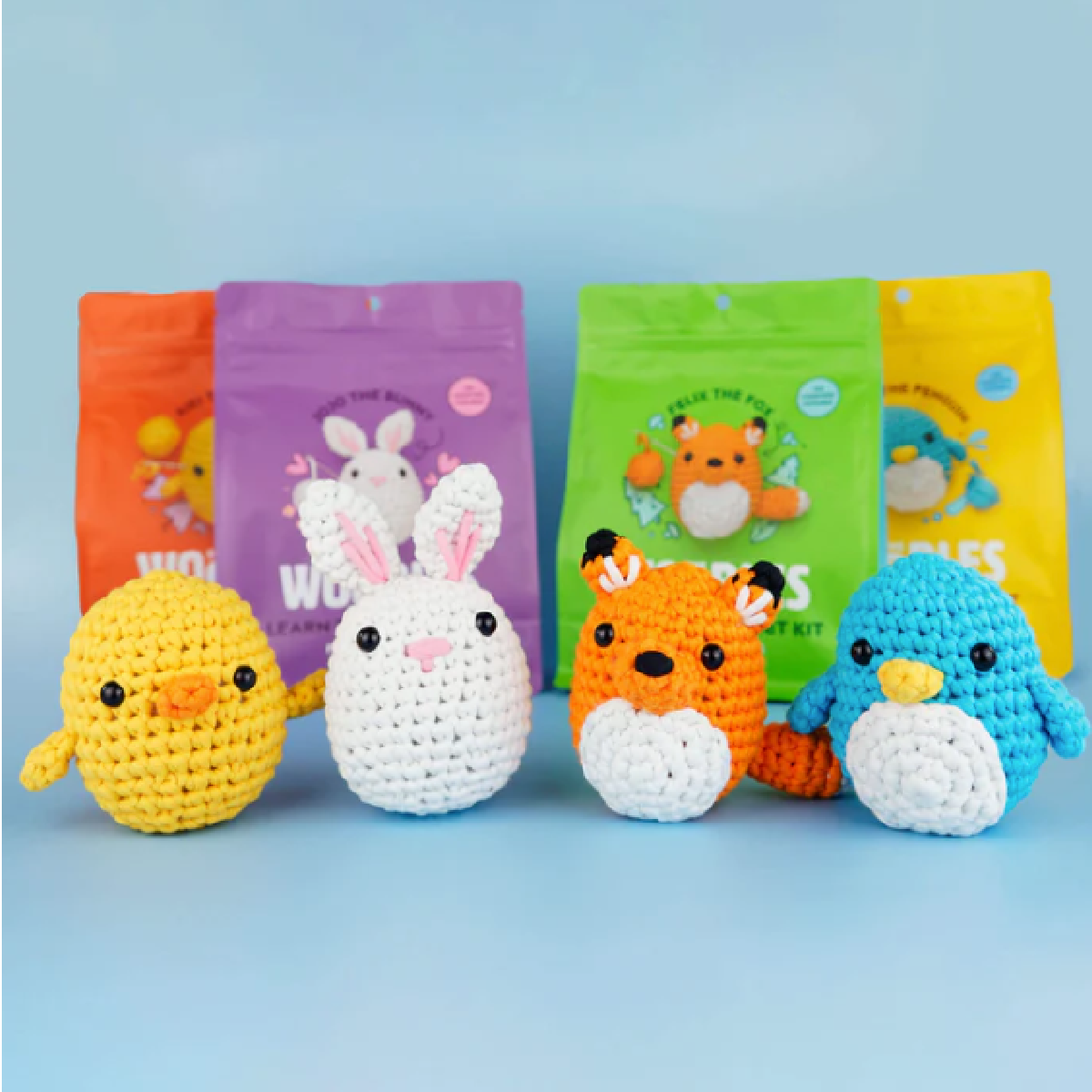 The Wobbles adorable crochet kits for all ages at DLK – Design Life Kids