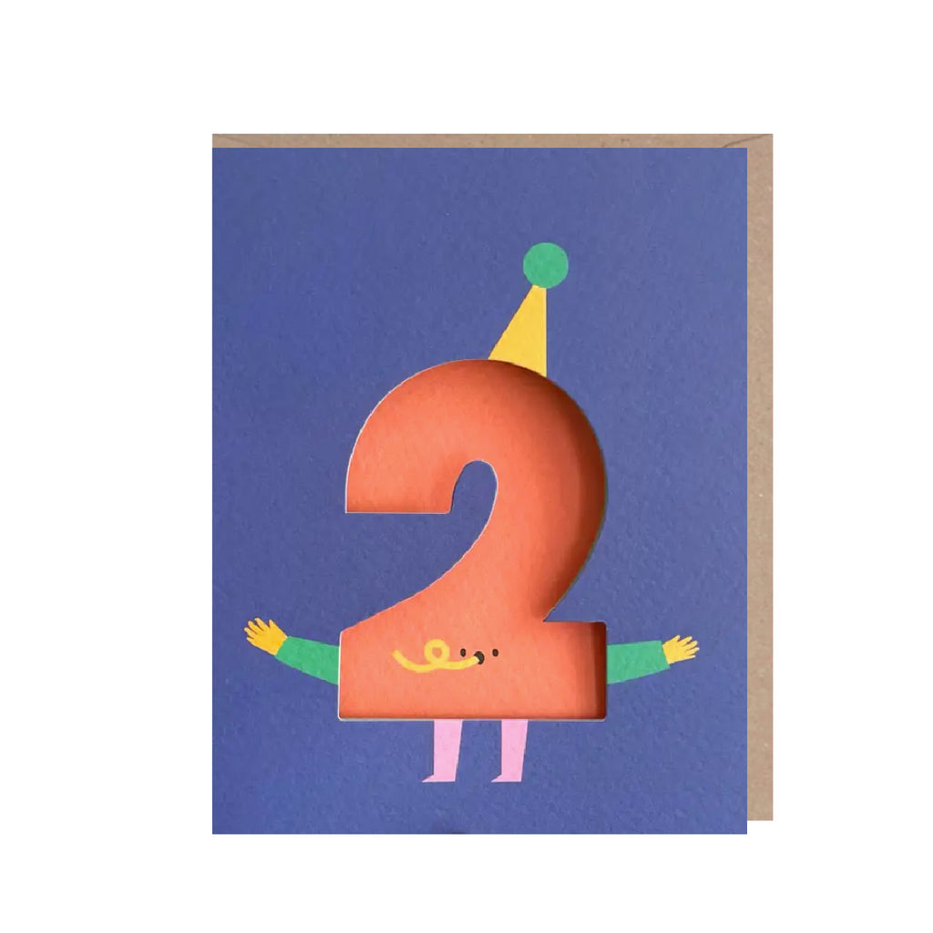 2nd Birthday Greeting Card on Design Life Kids
