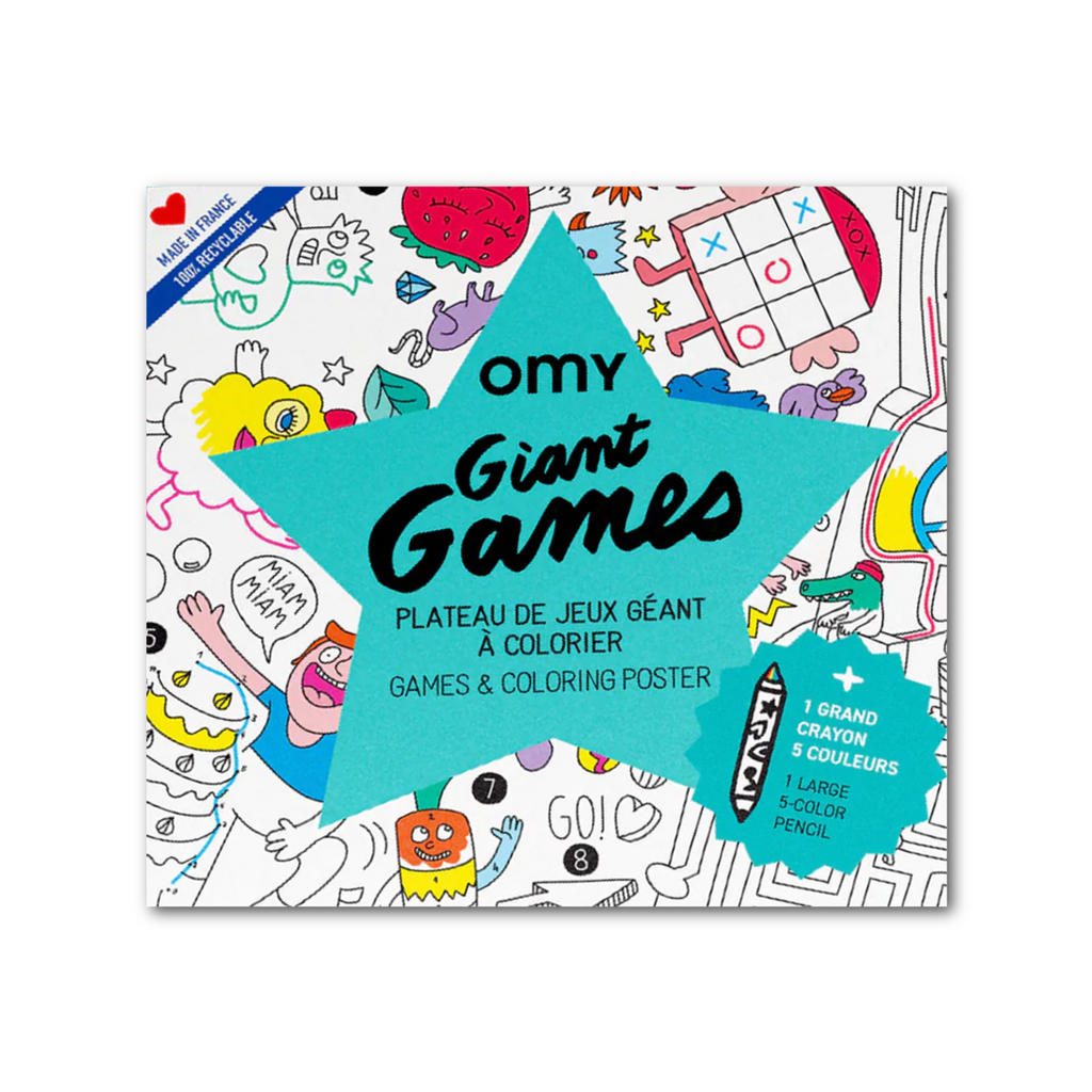 Coloring Poster & Pencil Set - Games – Design Life Kids