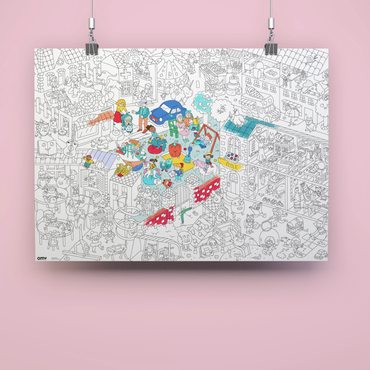 Kawaii Lifestyle Coloring Posters for kids on DLK – Design Life Kids