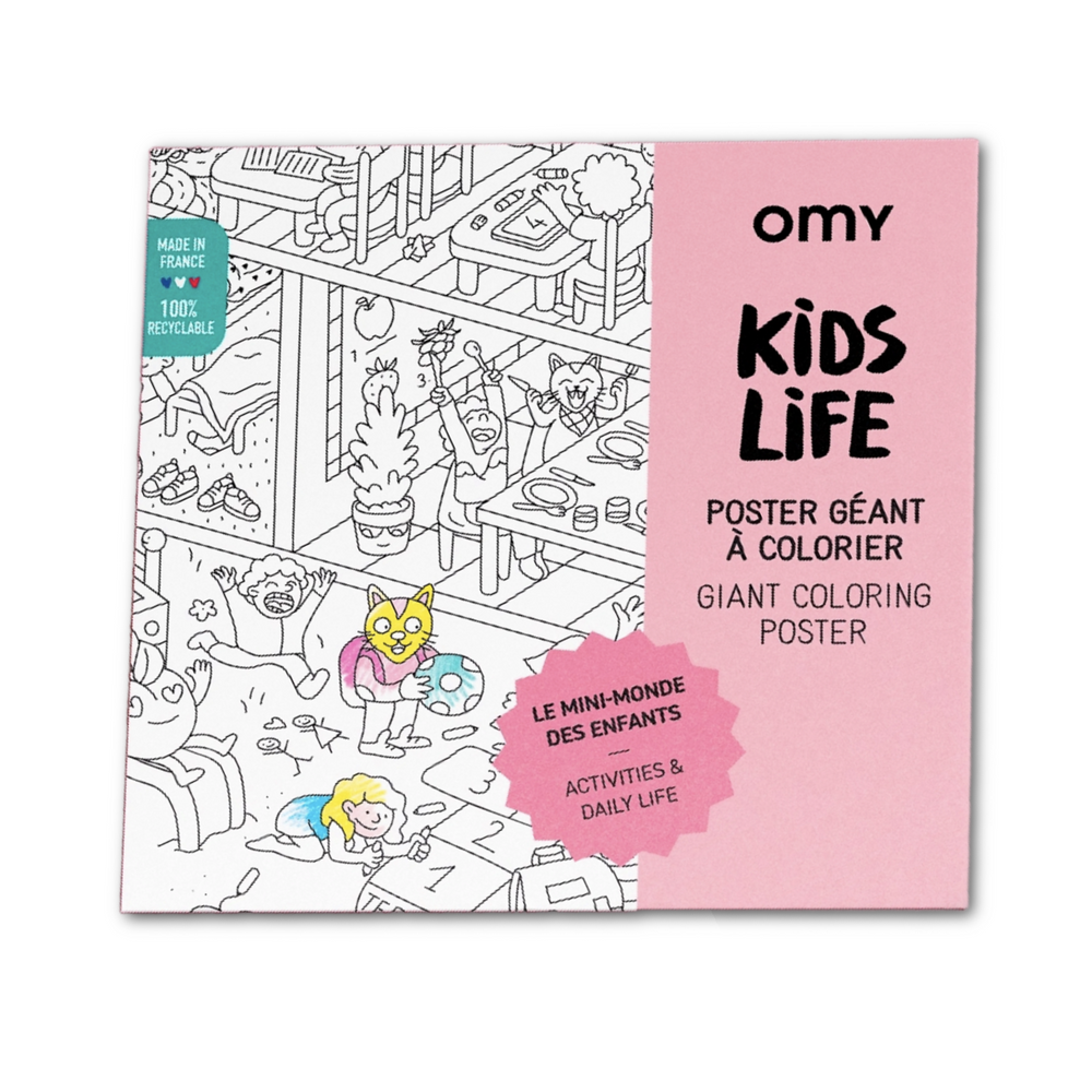 Kawaii Lifestyle Coloring Posters for kids on DLK – Design Life Kids