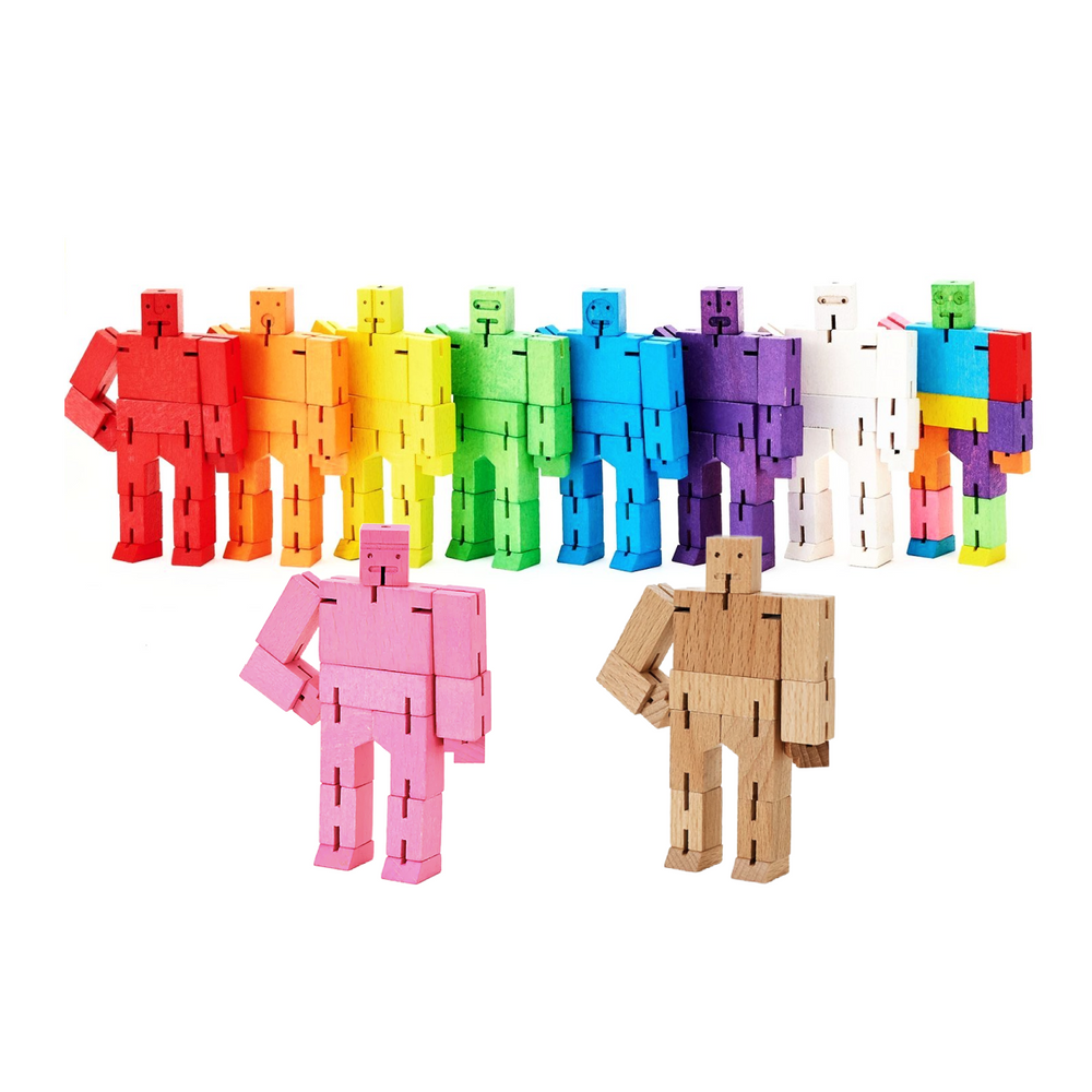 Wooden Cubebot on Design Life Kids and Fidget toys