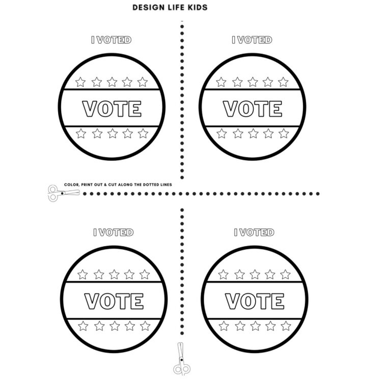 Election Day Printable FREE at Design Life Kids