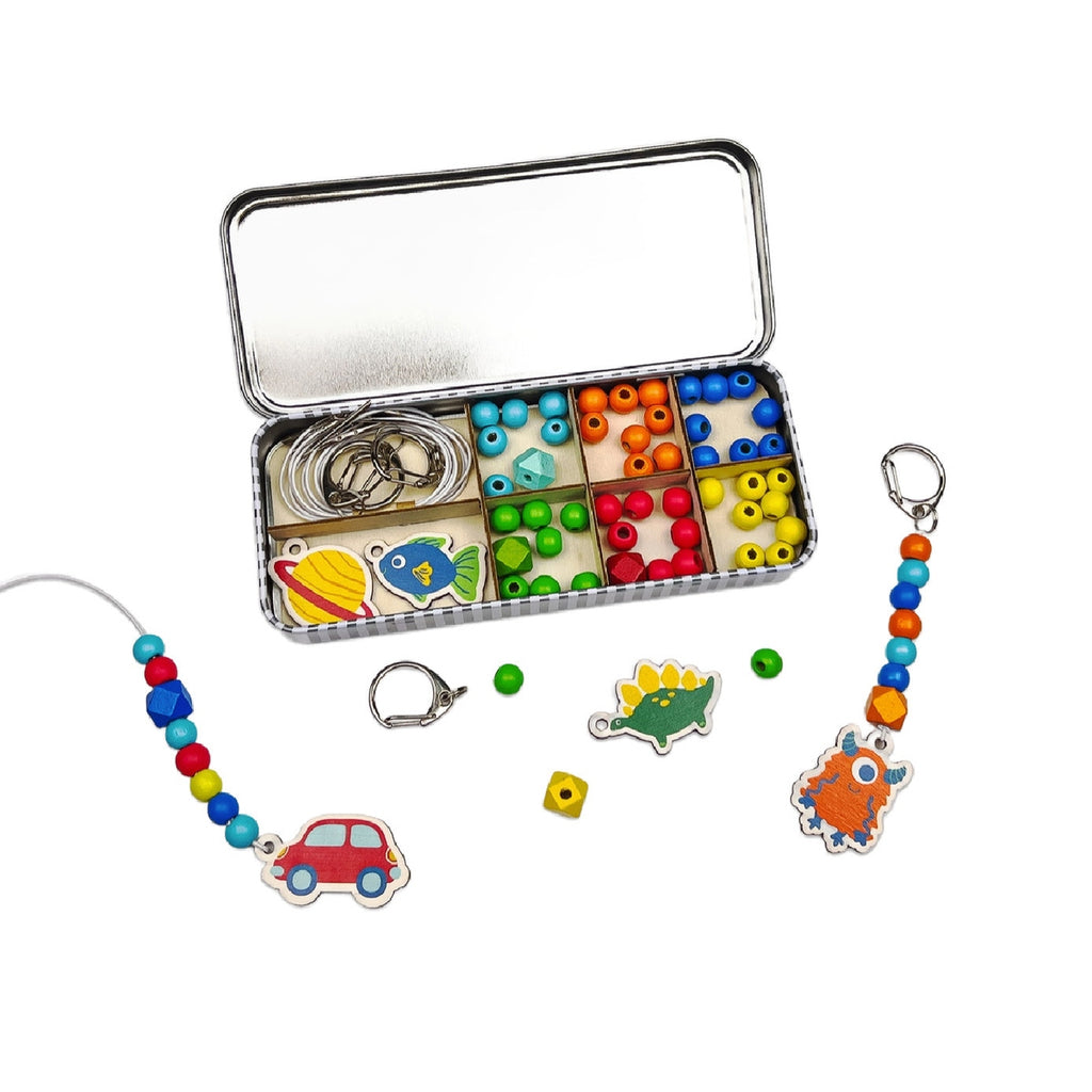 Wooden Key Ring Craft Kit for kids on DLK – Design Life Kids