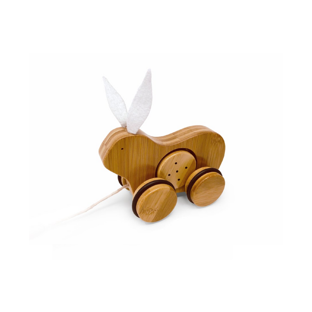 Push & Pull Wooden Rabbit toy on DLK – Design Life Kids