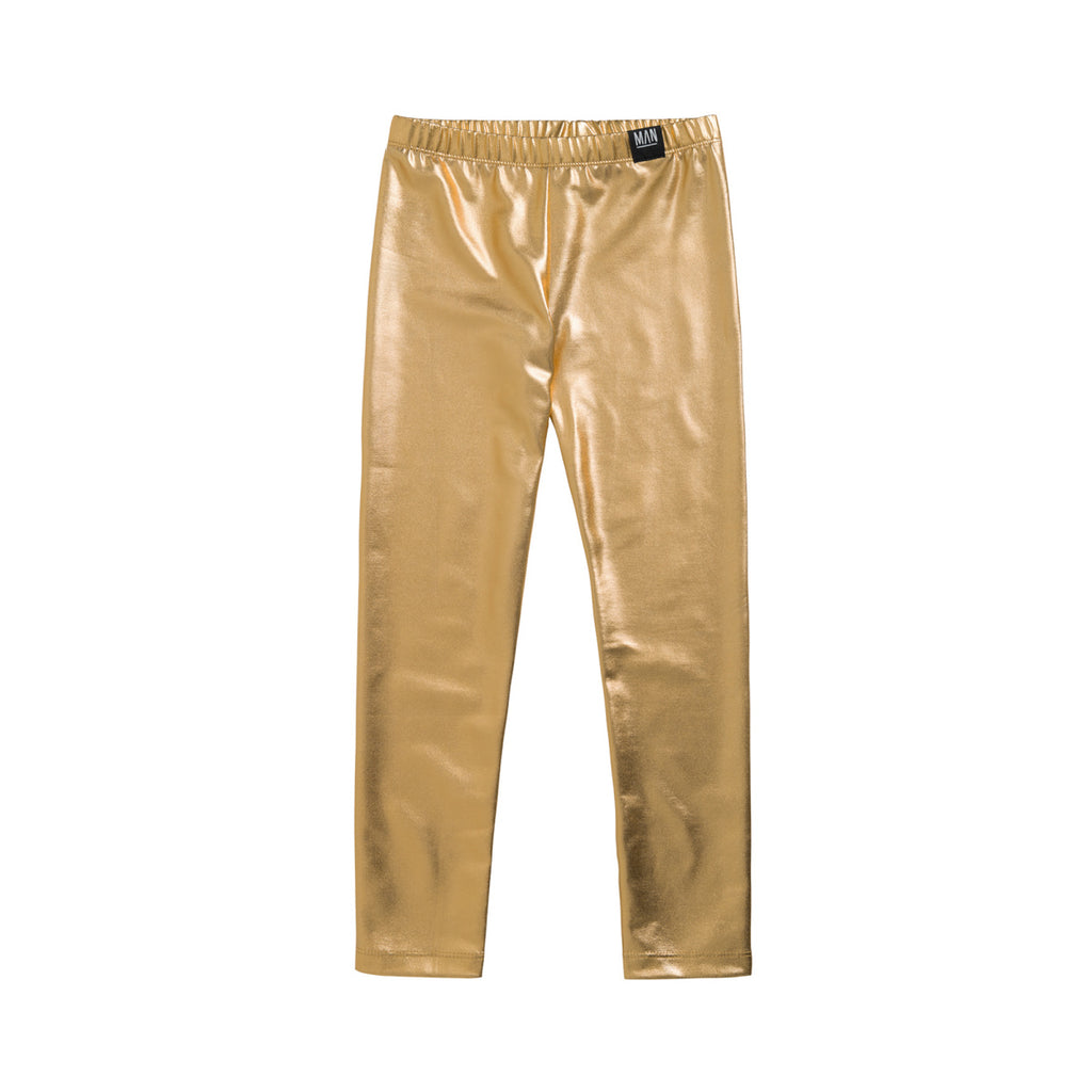 Little Man Happy Gold Leggings for kids at DLK – Design Life Kids