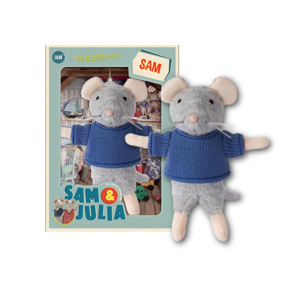 Sam Plush Doll - Sam & Julia Mouse at Design Life Kids