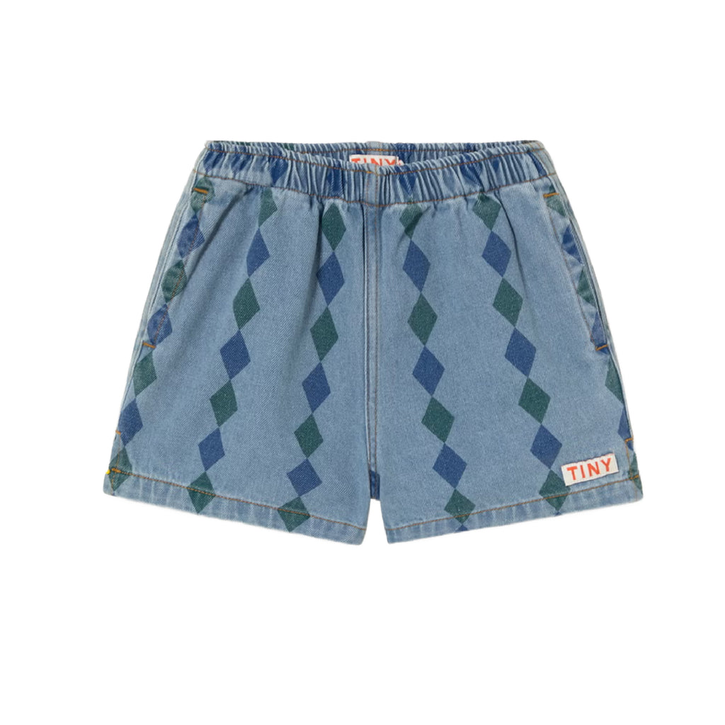 Tinycottons Kids Diamonds Shorts at Design Life Kids