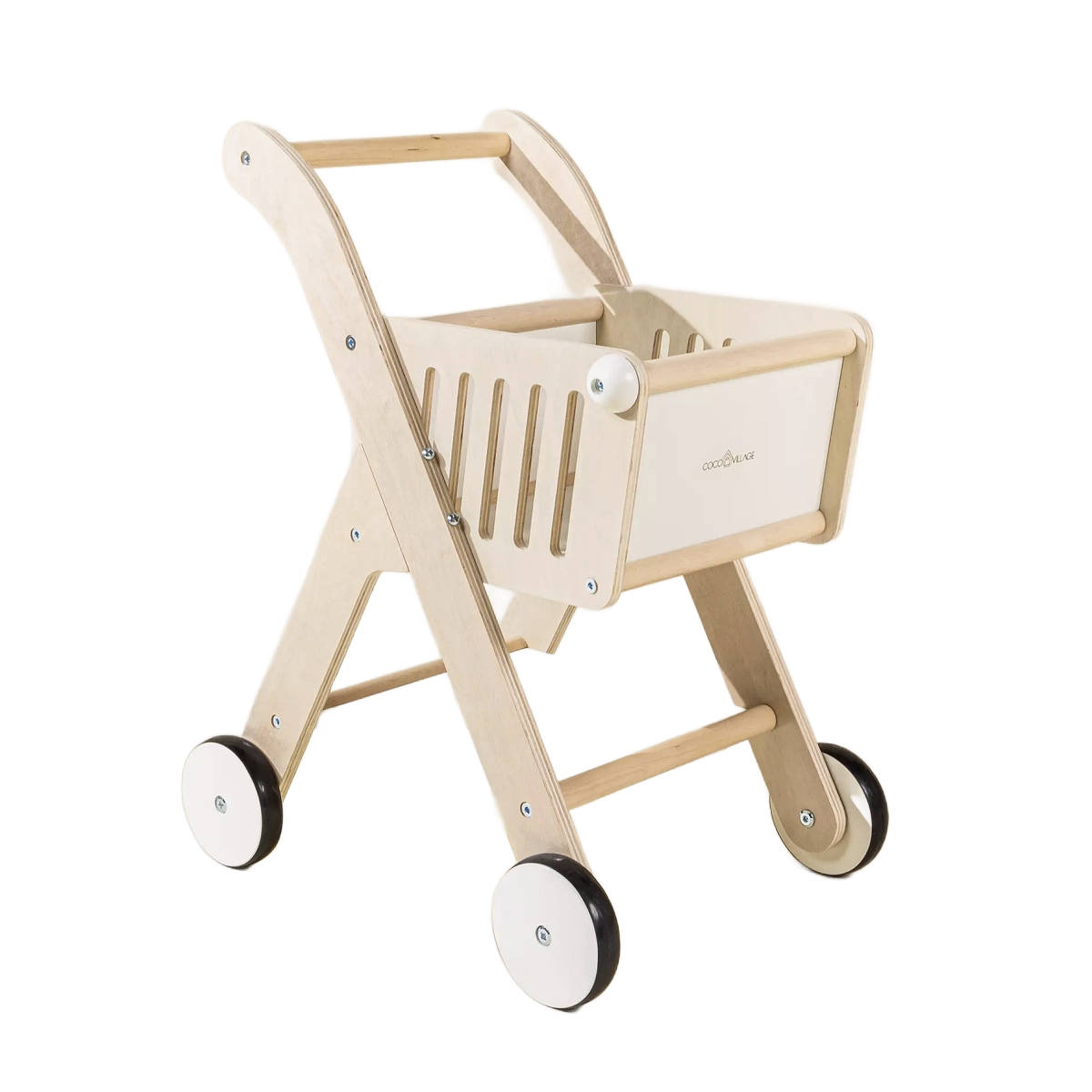 Wooden Toy Shopping Cart on Design Life Kids