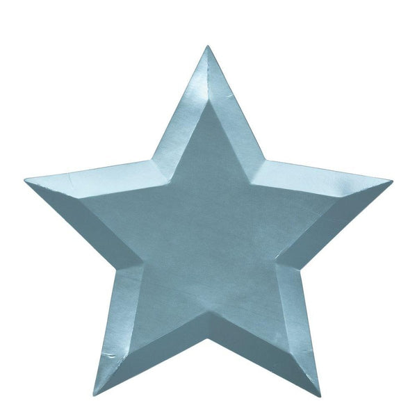 Metallic Foil Star Party Plates – Design Life Kids