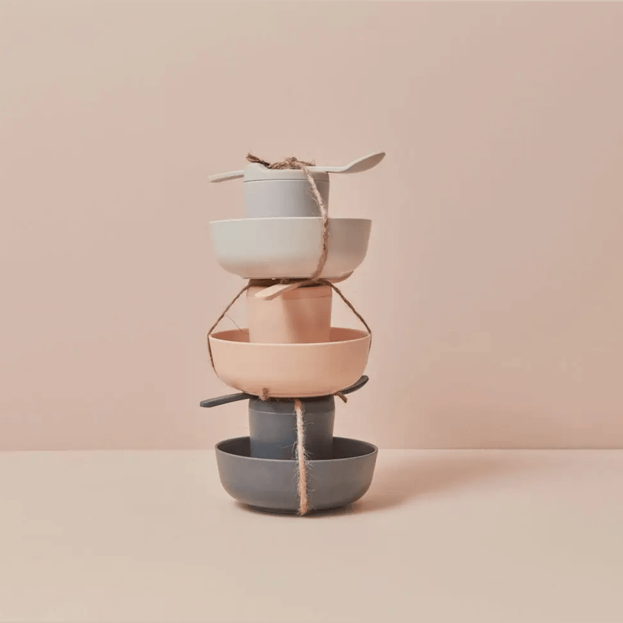 Ekobo Bamboo Dish Set. Shop eco friendly kids plates and more at DLK ...