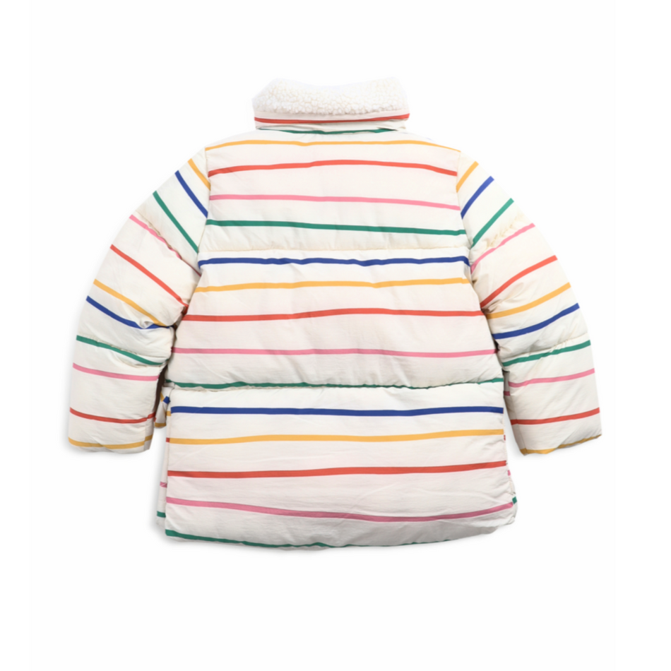 Multi Color Stripes Padded Puffer Jacket – Design Life Kids
