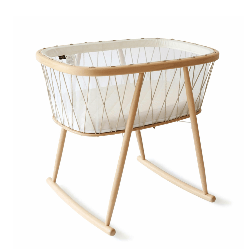 Charlie Crane Kumi Wooden Mesh Baby Bassinet Crib – Design Life Kids