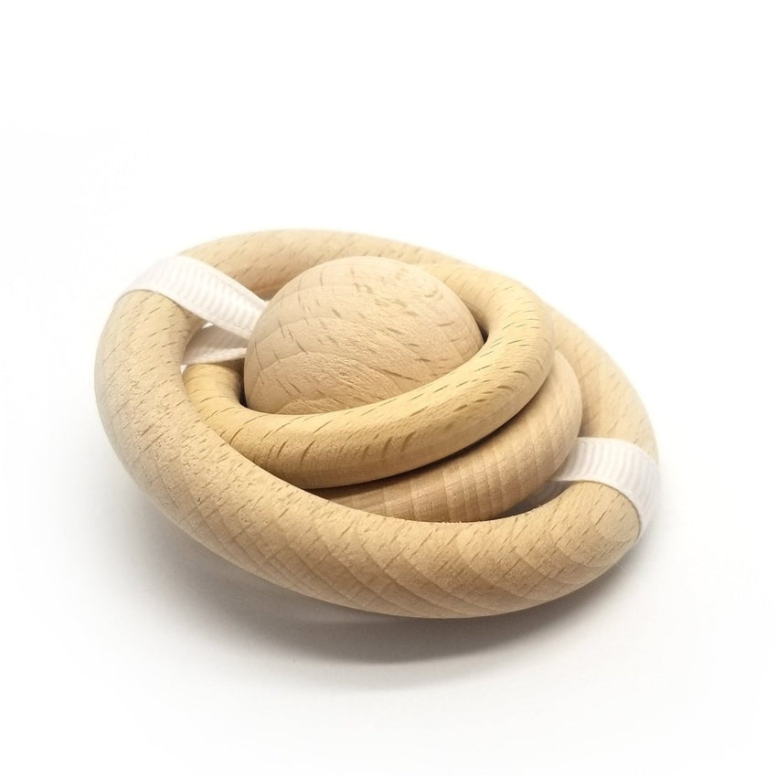 Nova Rattle natural wood toys for babies at DLK – Design Life Kids