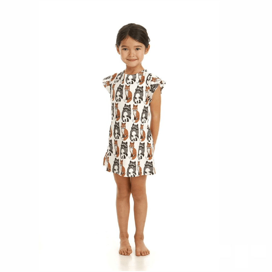 Fox & Raccoon Baby Dress – Design Life Kids