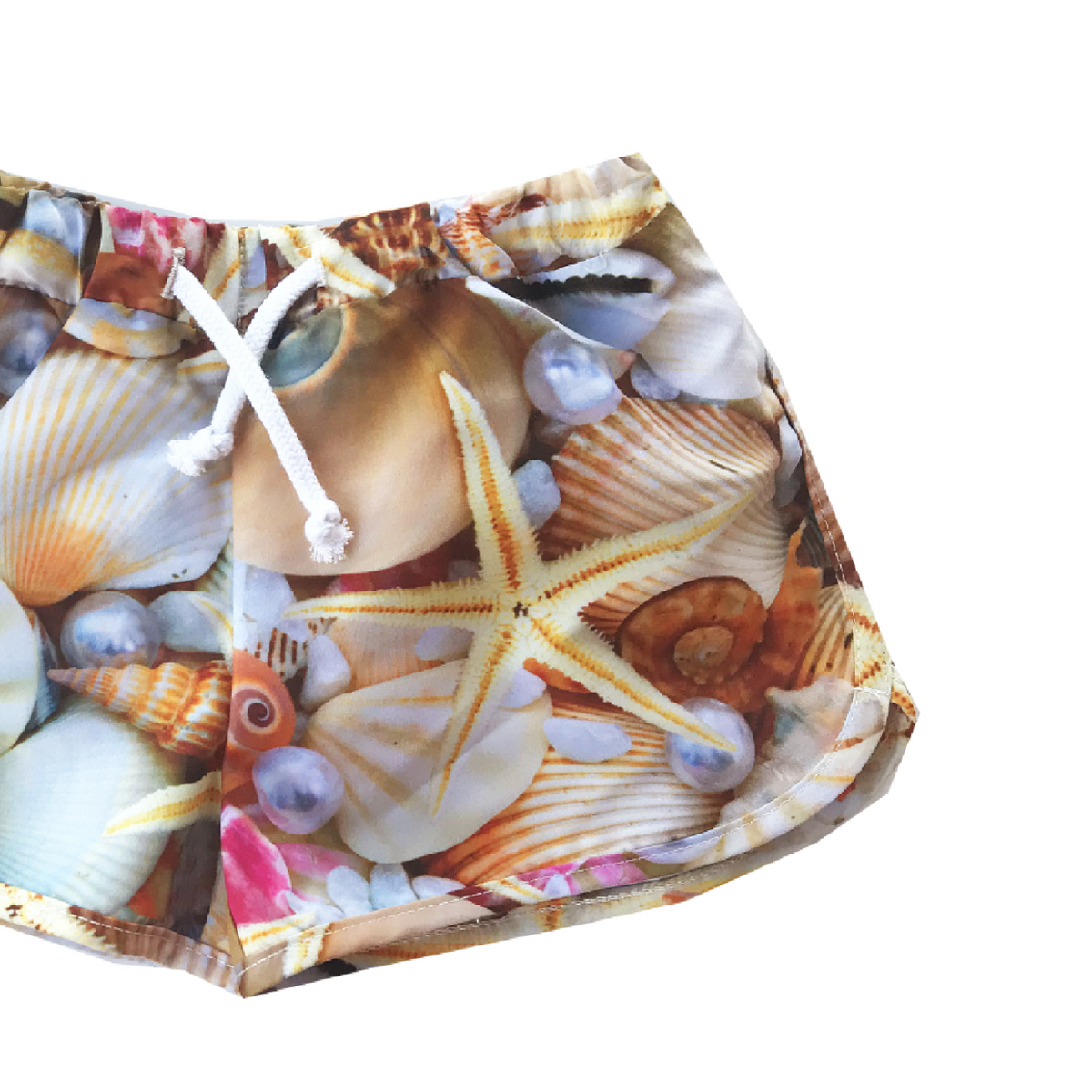 Romey Loves Lulu Seashells Swim Trunks on DLK – Design Life Kids