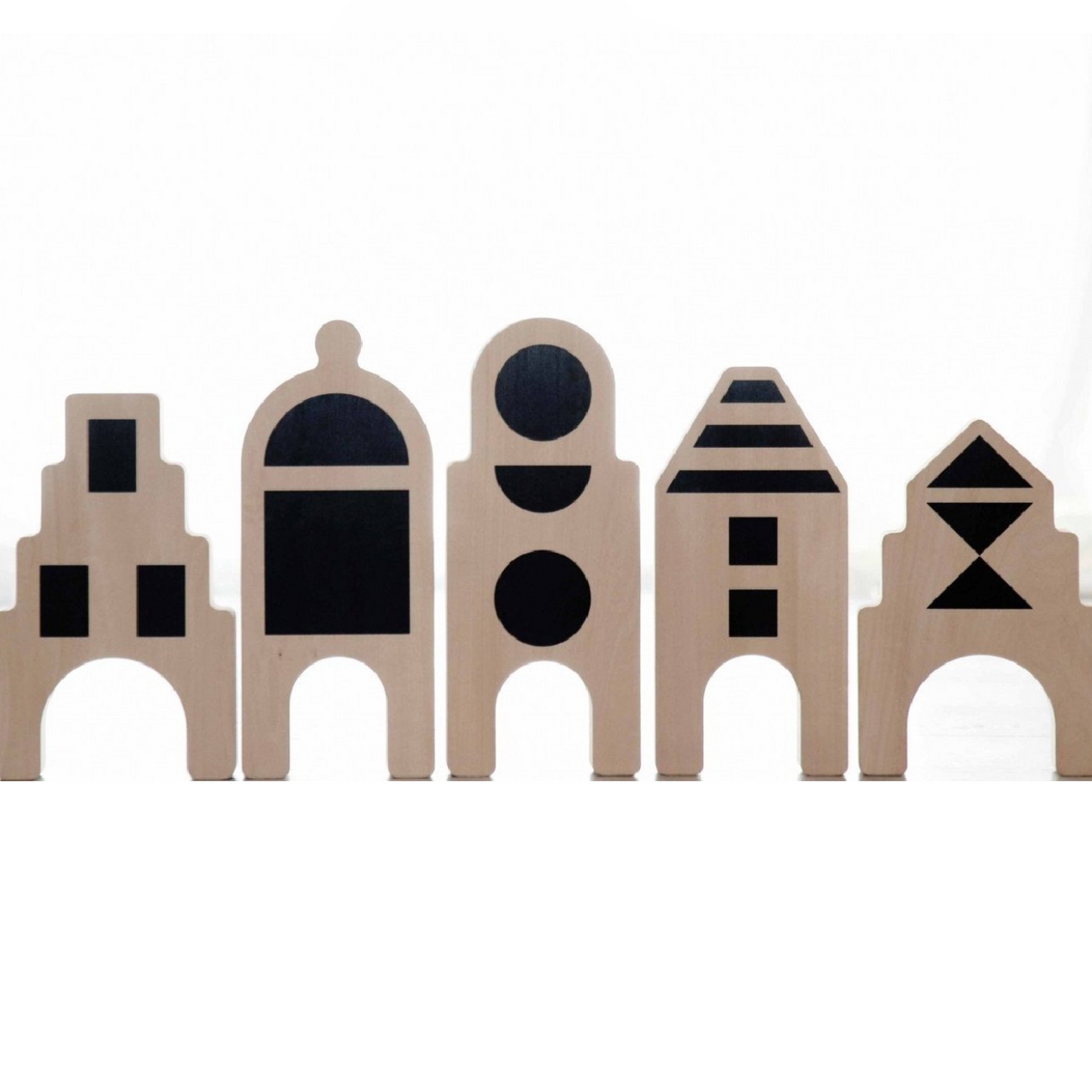 Large Wooden Village Blocks on Design Life Kids