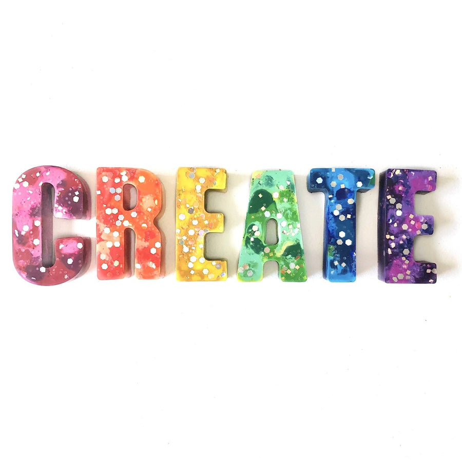 Cool Crayon Letters on Design Life Kids