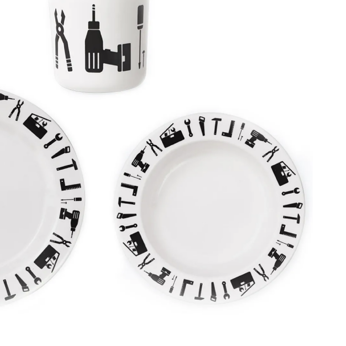 Design Letters Tool School Dinner Set – Design Life Kids