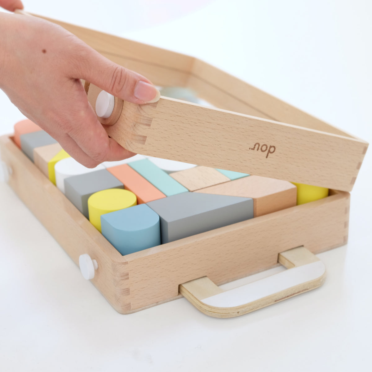 Duo Toys Building Blocks Suitcase on Design Life Kids