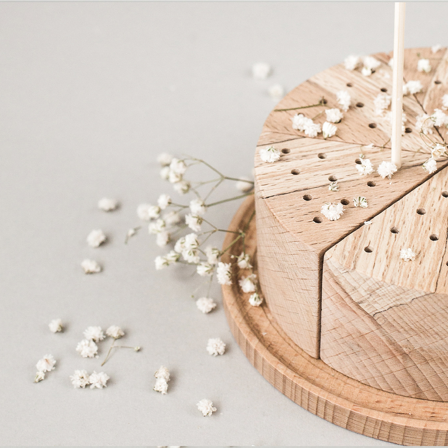 Handmade Wooden Birthday Cake on Design Life Kids