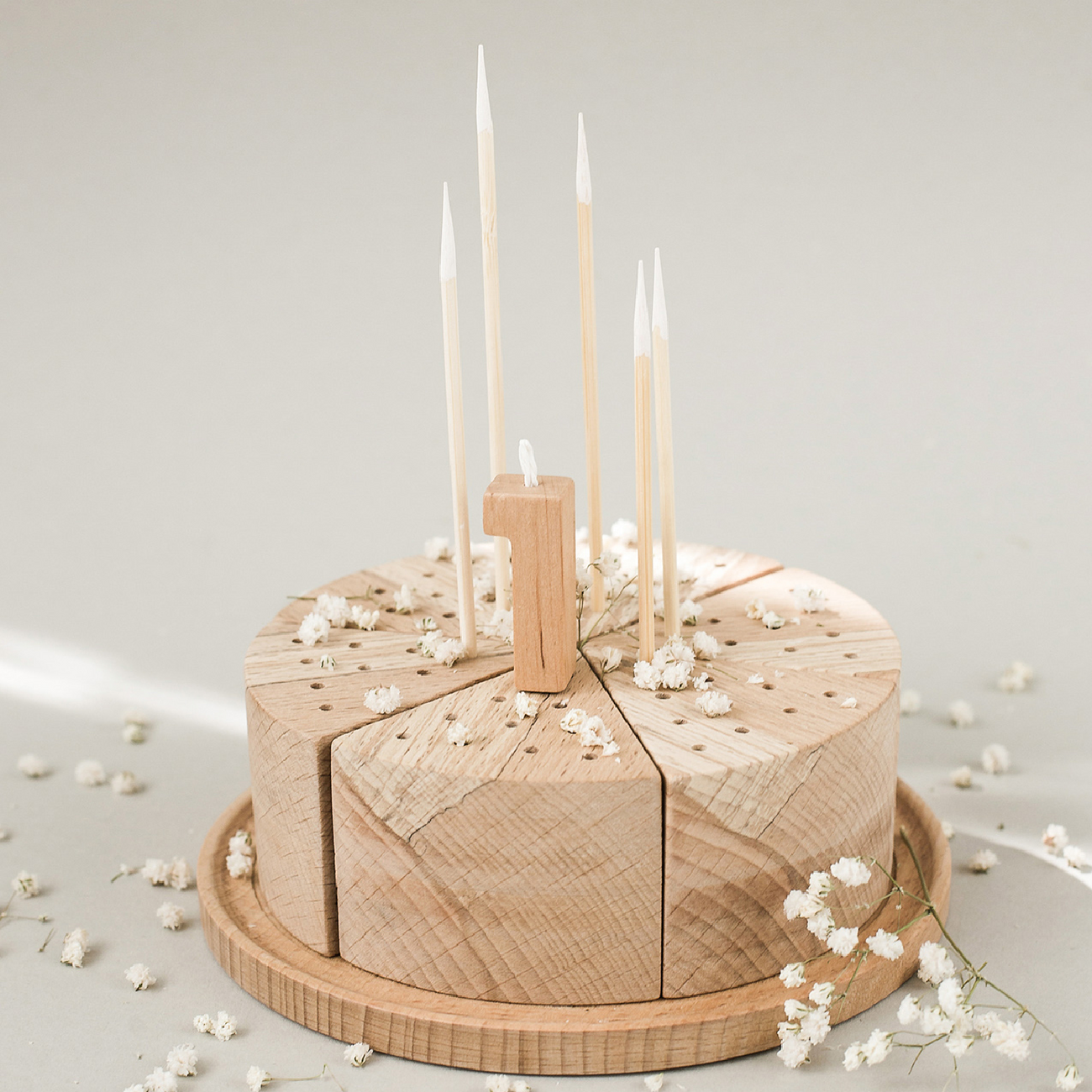 Handmade Wooden Birthday Cake on Design Life Kids