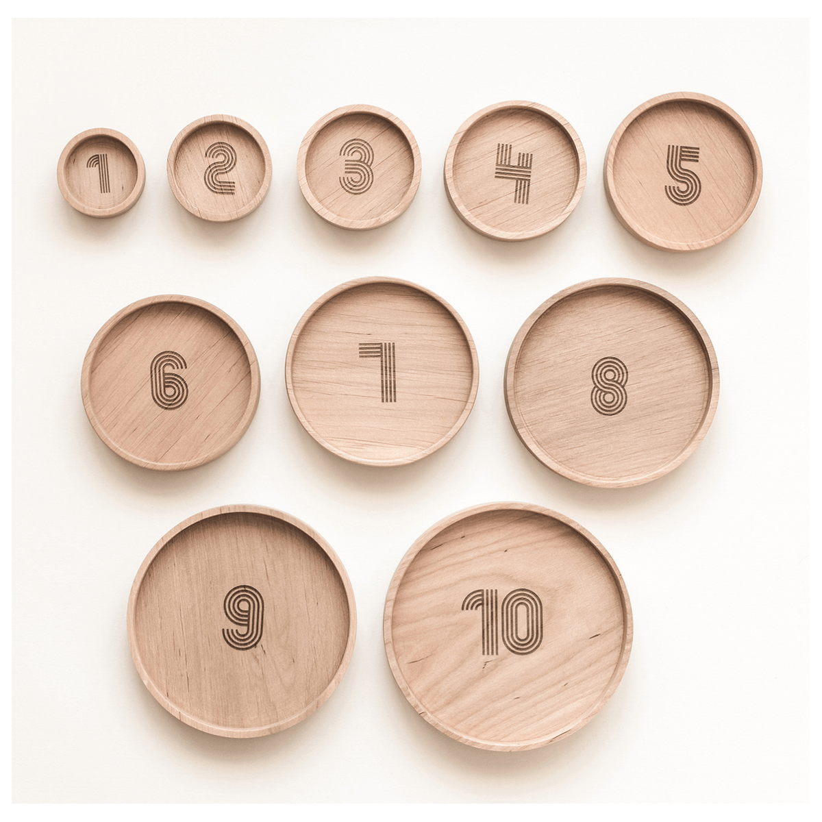 Wooden Numbered Stacking Cups – Design Life Kids