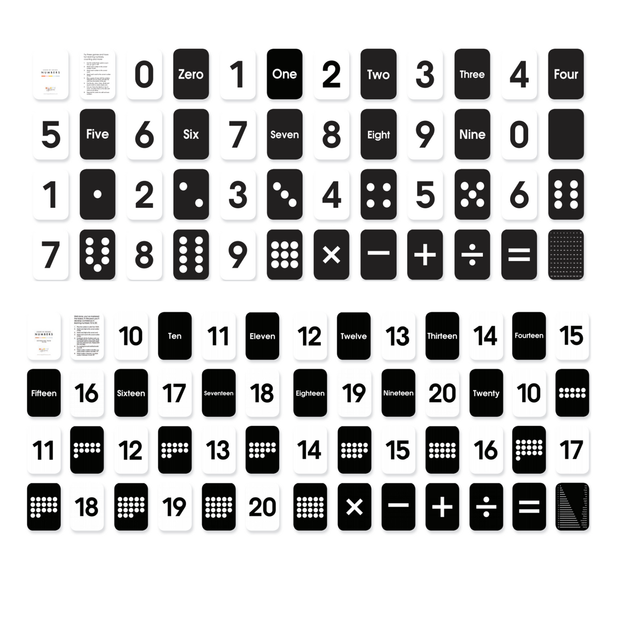 Numbers Flash Card Set – Design Life Kids