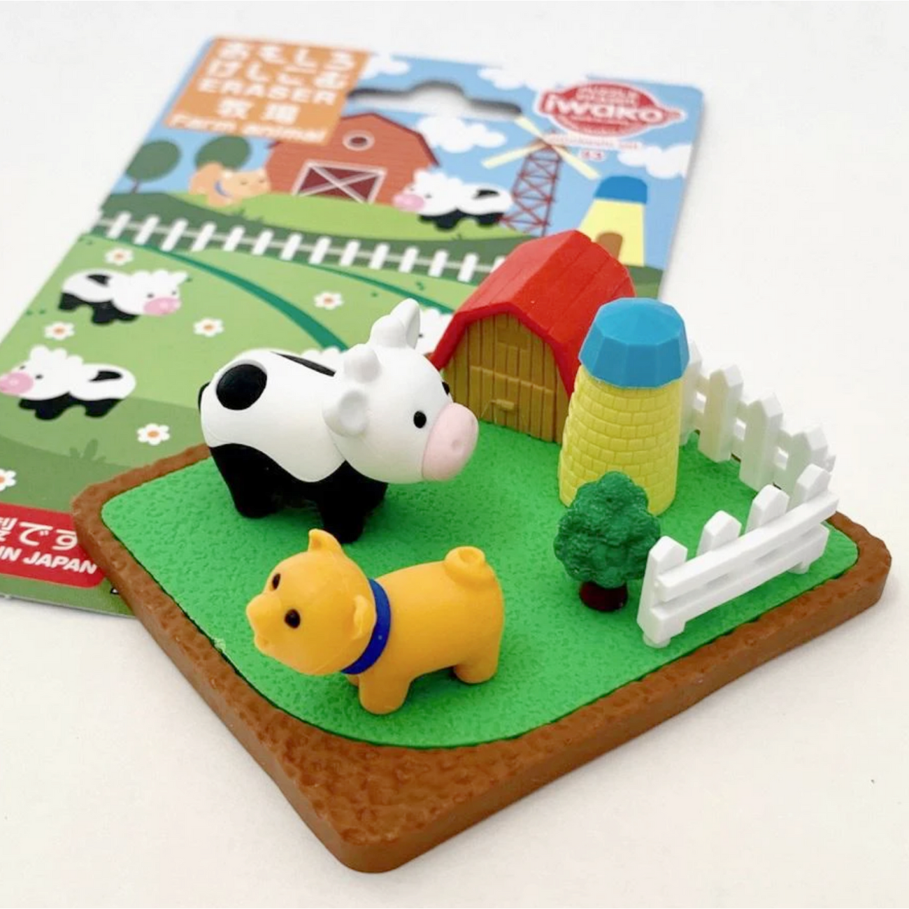 Iwako Japanese Farm Animal Eraser Set – Design Life Kids
