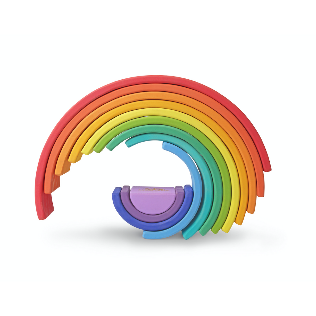 Large Rainbow Wooden Arches Set – Design Life Kids