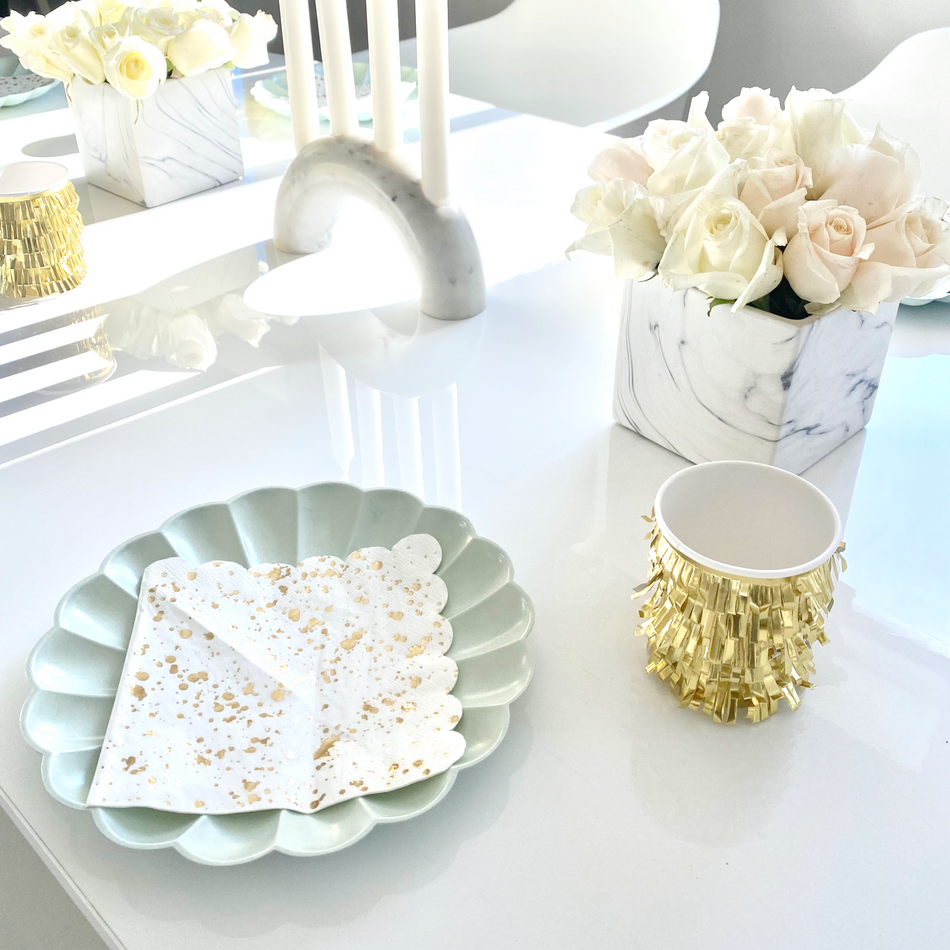 Metallic Fringe Party Cups – Design Life Kids