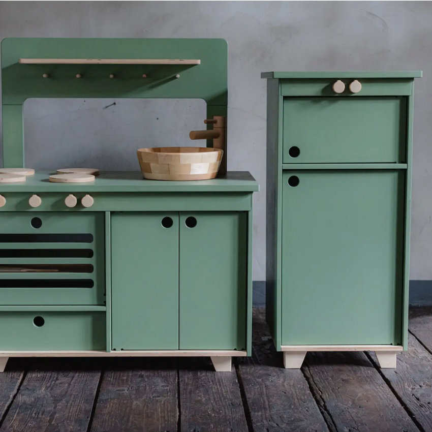 Handmade Modern Wooden Play Kitchen on Design Life Kids