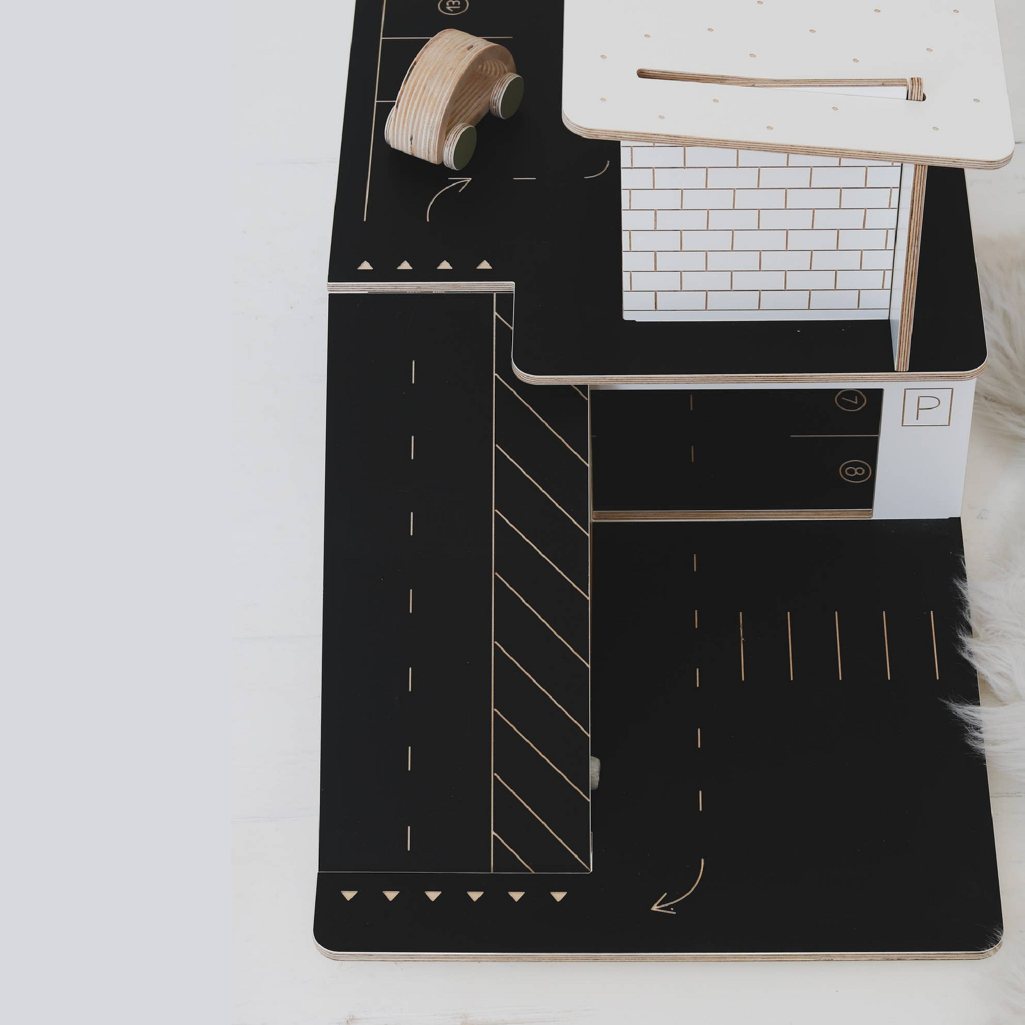 Eco Chalkboard Toy Car Garage on DLK – Design Life Kids
