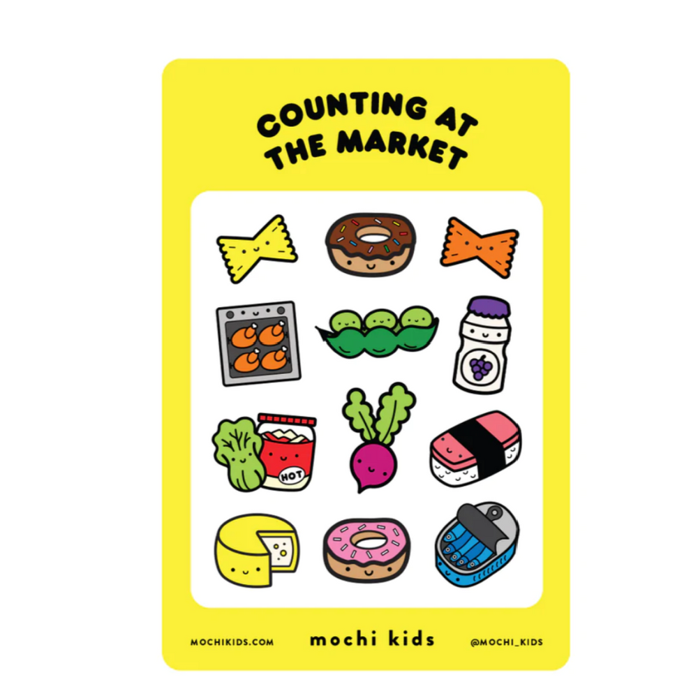 Mochi Kids Kawaii Foods Sticker Sheet for Kids and Arts and Crafts ...