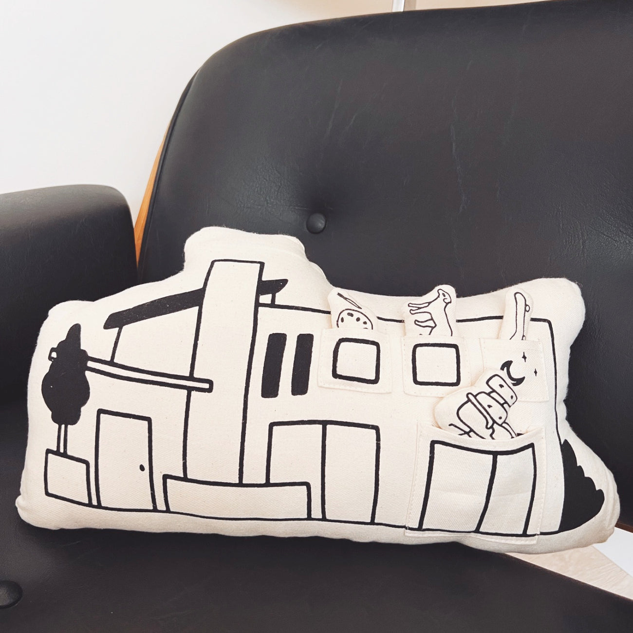Modern House Interactive Pillow on Design Life Kids