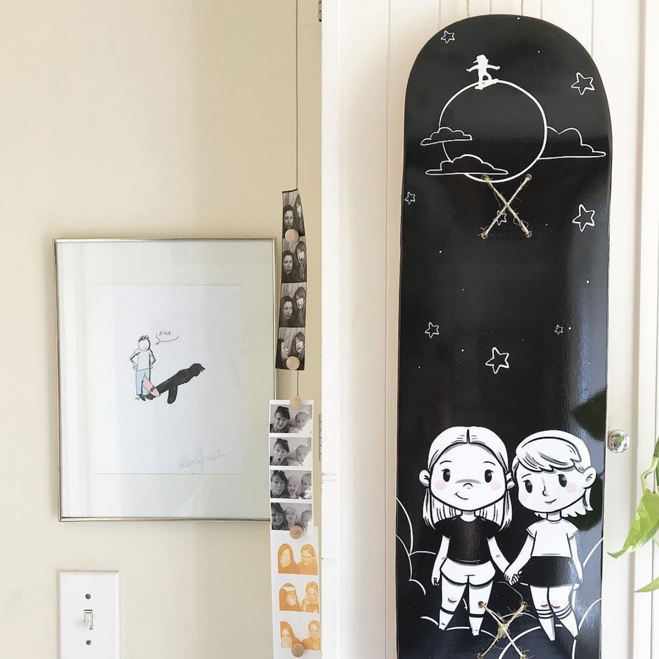 On The Moon Skate Deck – Design Life Kids
