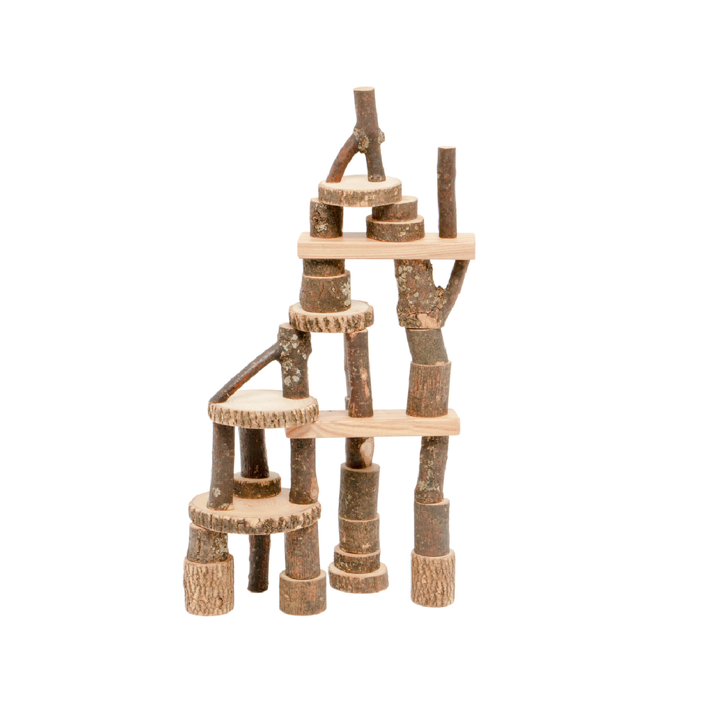 All Natural Tree Bark Blocks on Design Life Kids