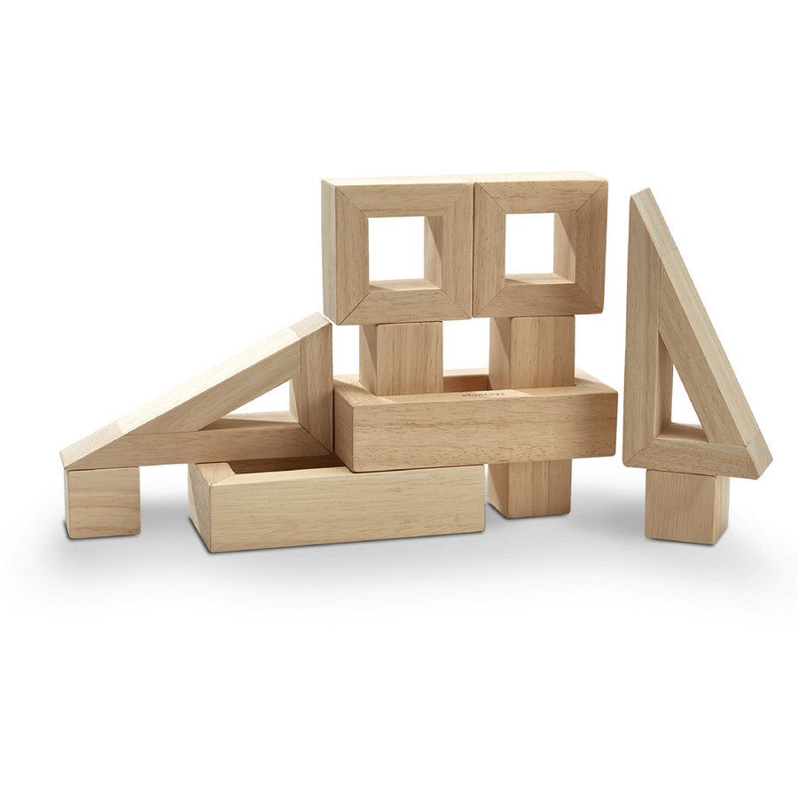 Plan Toys Beautiful Wooden Hollow Building Blocks for Kids – Design ...