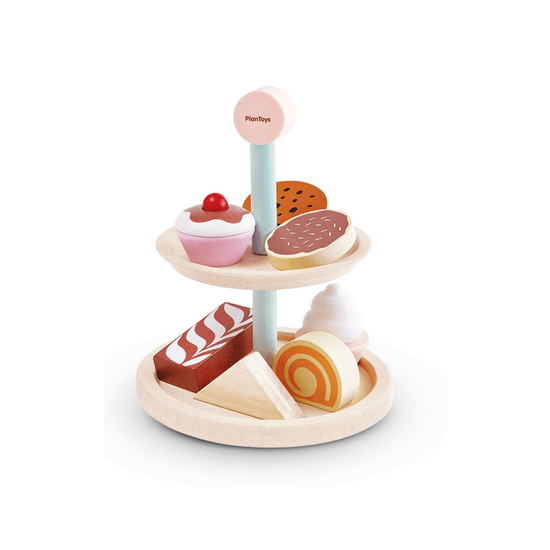 Wooden Bakery Stand Set Pretend Play Toys for Kids – Design Life Kids