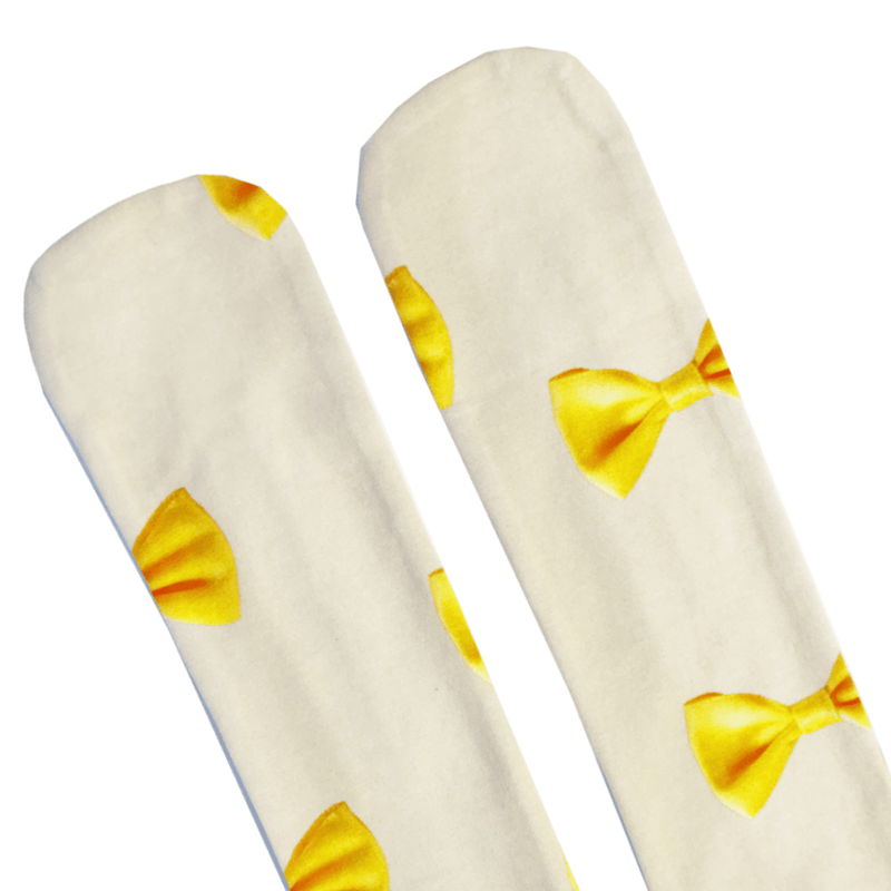 Yellow Bow Pasta Socks – Design Life Kids