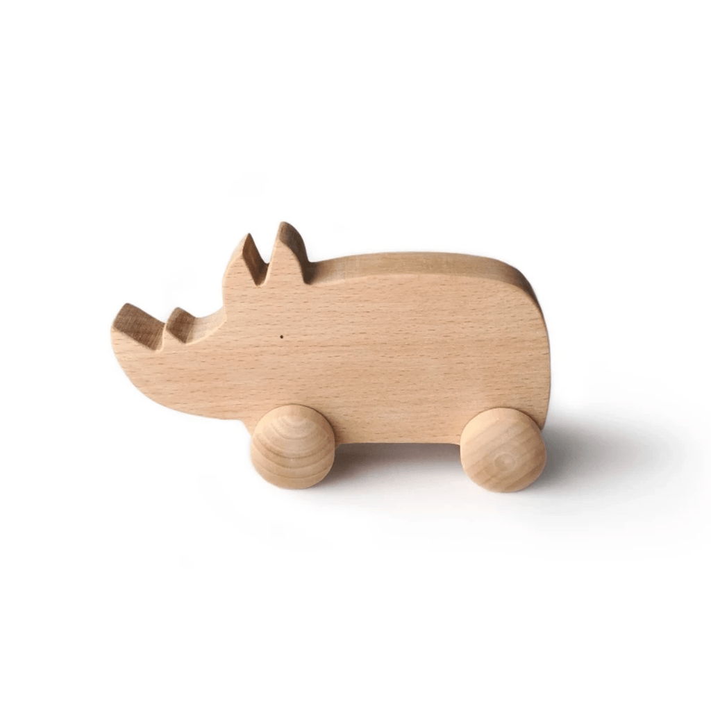 Wooden Rolling Rhino Toy at DLK – Design Life Kids