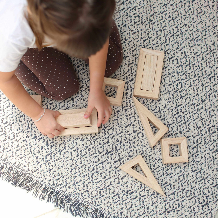 Plan Toys Beautiful Wooden Hollow Building Blocks for Kids – Design ...