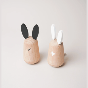 Kiko Usagi Japanese Wooden Rabbit Rattles on Design Life Kids
