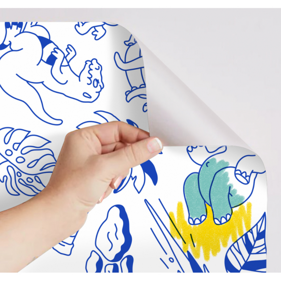 Removable Dinosaur Coloring Rolls – Design Life Kids