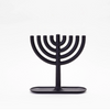 Modern Cast Iron Black Menorah at DLK – Design Life Kids