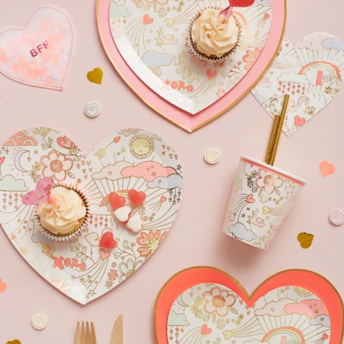 Doodle Heart Party Plates at DLK – Design Life Kids