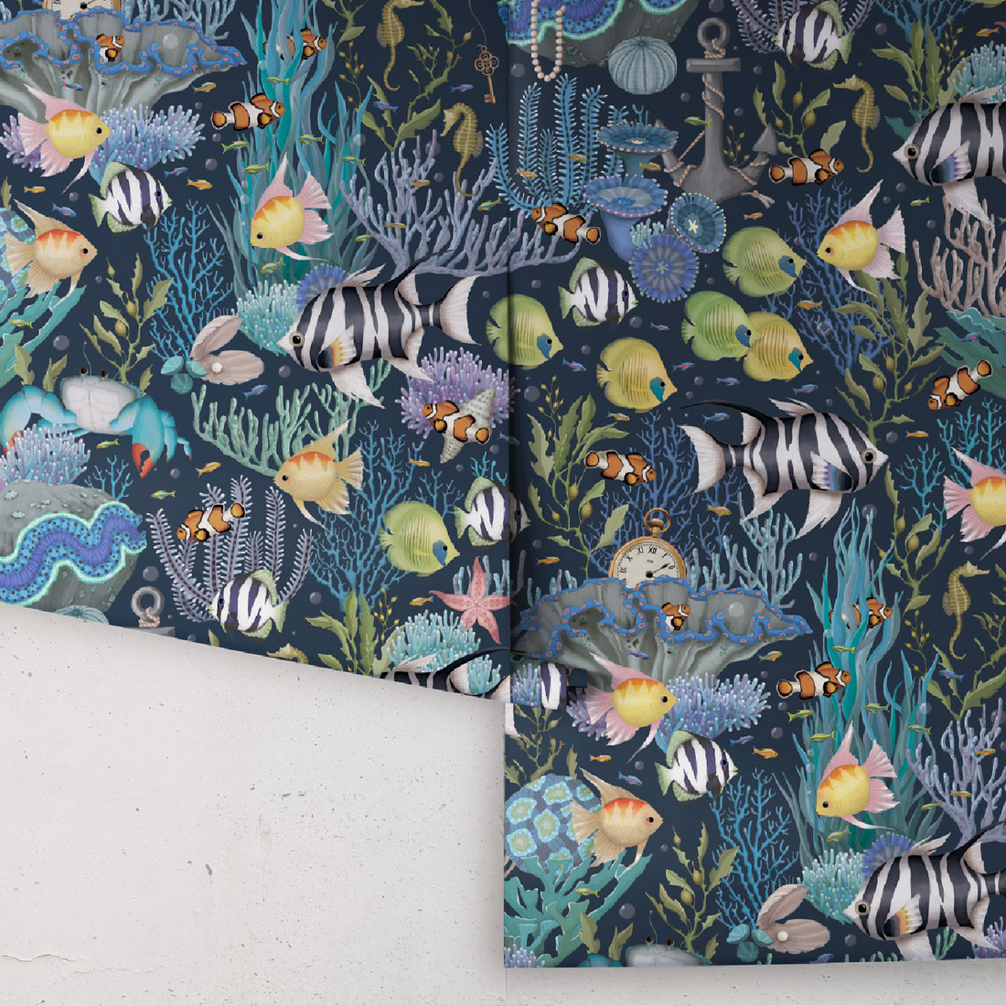Fleur Harris Treasure Reef Ocean Wallpaper Collection – Design Life Kids