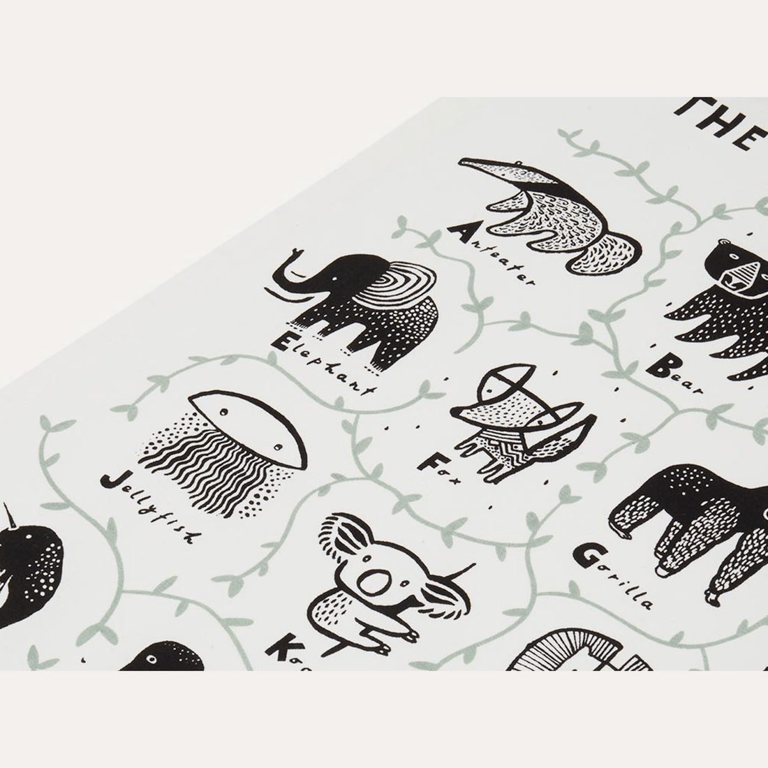 Wee Gallery Animal Alphabet Wall Hanging on DLK – Design Life Kids